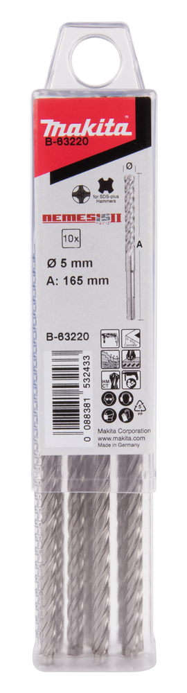 B-63220 - HAMMERBOR 5X165MM SDS-PLUS