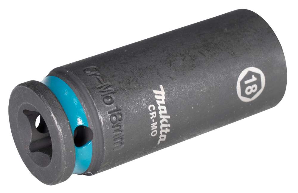 E-16352 - Lange krachtdop 18 mm 3/8"