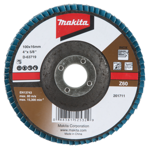 D-63719 - Flap disc 100 x 16 mm, Z60