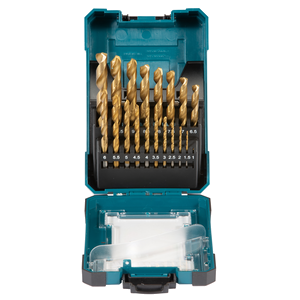 D-72229-10 - Metal drill bit set HSS-TiN, 19 pcs / 10 pcs in display