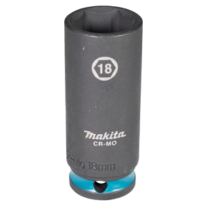E-16352 - Lange krachtdop 18 mm 3/8"